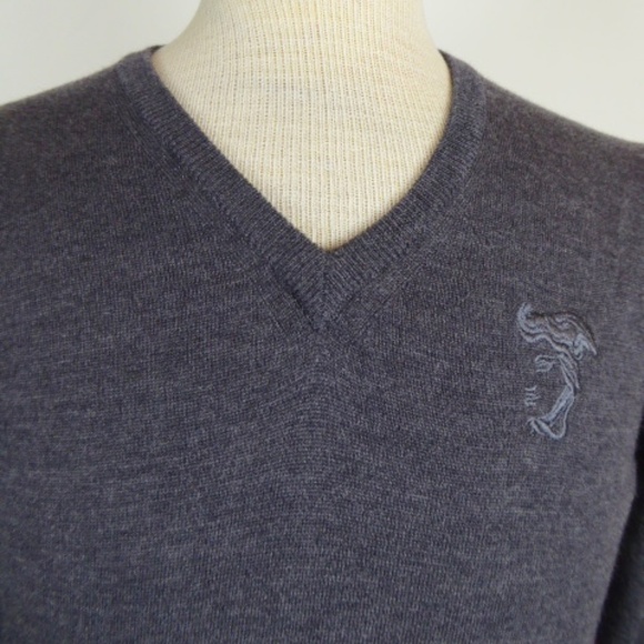 Versace | Sweaters | Gianni Versace Gray Wool V Neck Sweater S | Poshmark